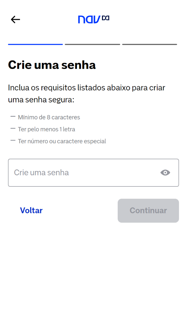 Como devo me cadastrar no Nav?