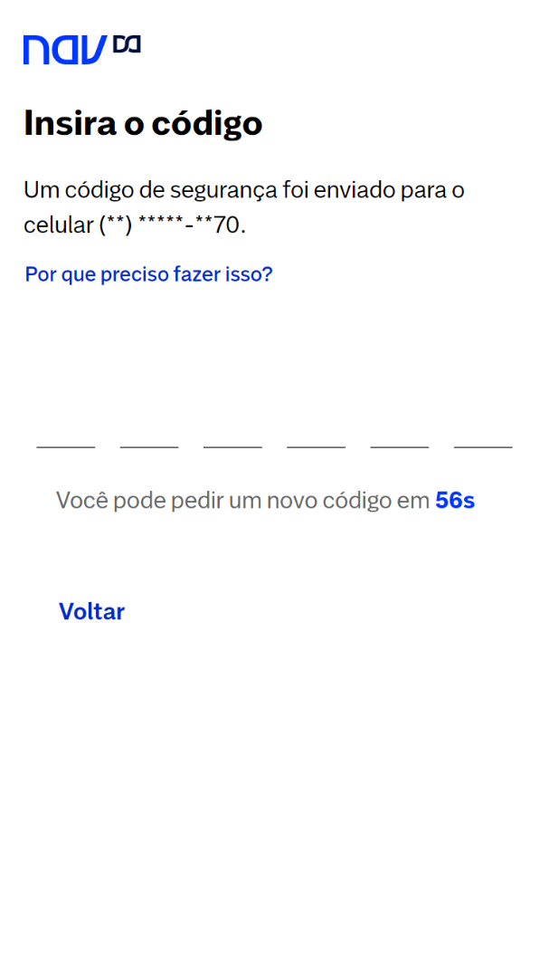 Como devo me cadastrar no Nav?