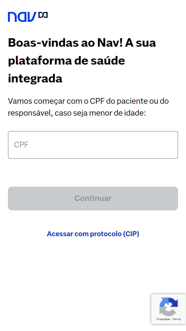Como faço para criar uma conta na plataforma Nav?